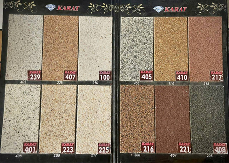 Fasad. Mineral maydalangan