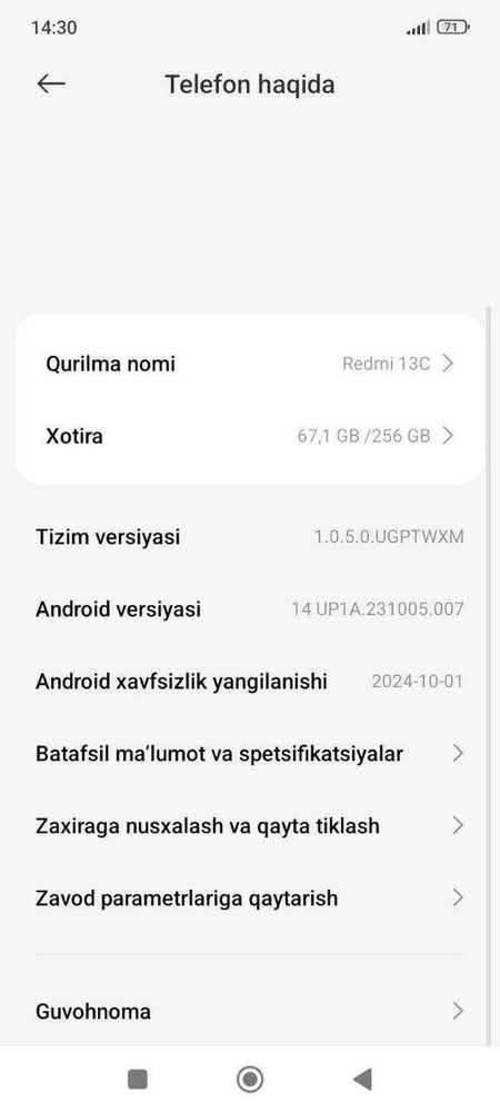 Redmi 13C sotiladi