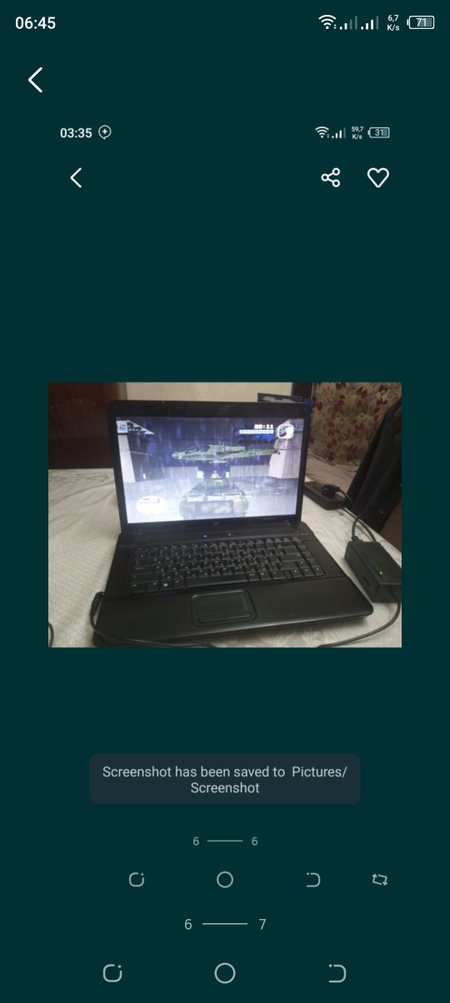 Compaq 610 Notbook sotiladi 700.000-soʻmga sotiladi