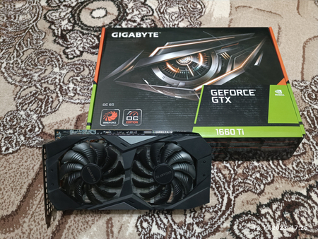 Продам свою gigabyte GTX 1660 ti состояние идеал.