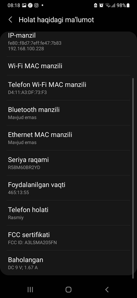 Xotira 32 gb holati yaxshi dakint karopkasi bor