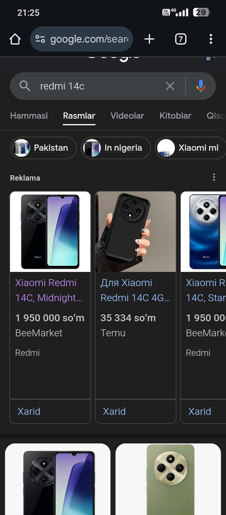 Rədmi 14C bılgan biladi təlnı bir oy bomadi oganimga yengi