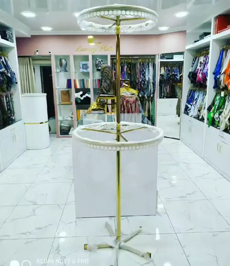 напольная вешалка стеллаж для магазинов одежды