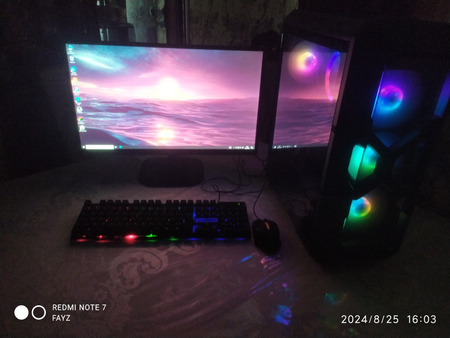 Uy ofis montaj hamda o'yin uchun ajoyib kompyuter. AMD Ryzen 7 8/16 RT
