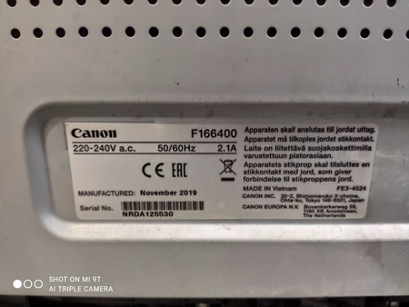 Canon oq qora printer