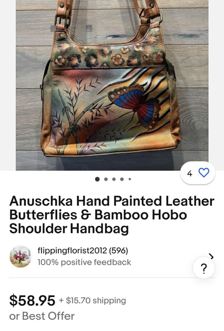 Сумка кожаная Anuschka