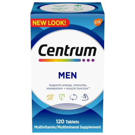 Мужские / Женские мультивитамины Центрум 120шт Centrum multivitamin