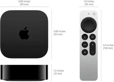 Медиаплеер Apple TV 4K A2843, 128ГБ SMART TV