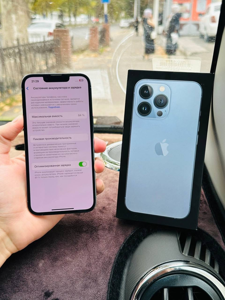 iPhone 13 Pro 128Gb 84% Blue AA/A iDeal Karobka Bor Obmen Bor