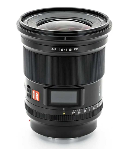 Viltrox Sony E – AF 16mm F1.8 FE с ЖК-дисплеем