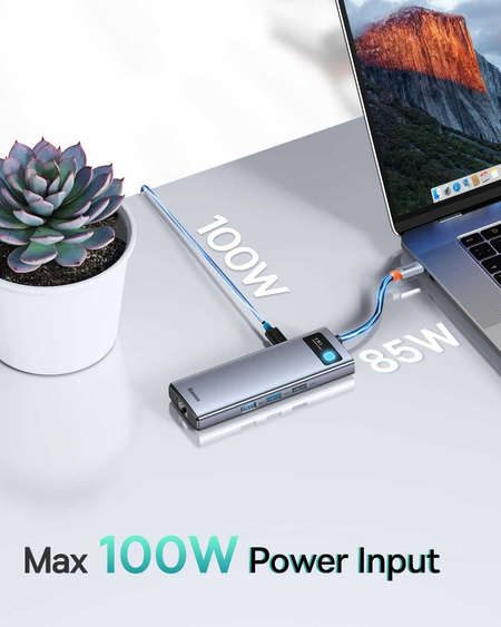 Original BASEUS 8in1 Type-C Hub для компютера, телефона MacBook и др