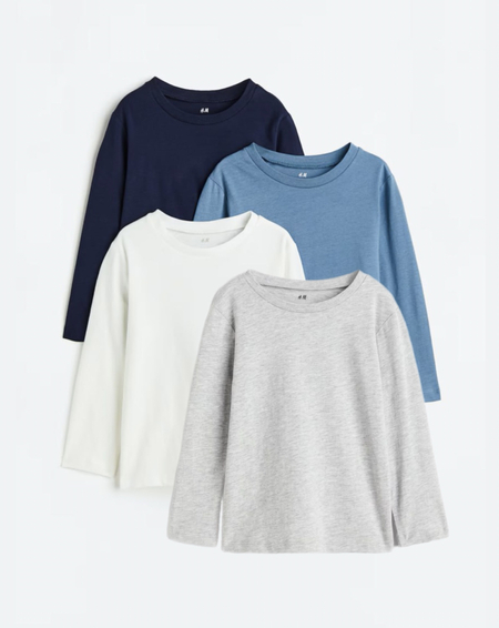 Детские базовые лонгсливы из органического хлопка H&M Англия 2-4г