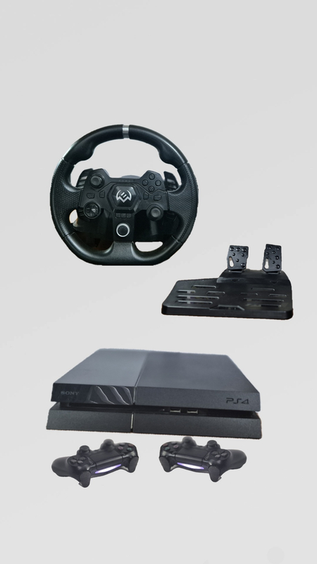 Приставка ps 4 с рулём и играми в подарок