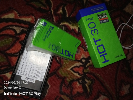 Infinix 30 Play 1 oy Kafolati bilan