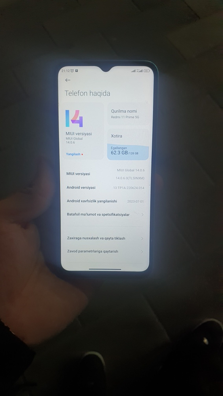 Redmi 11 Prime 5G sotiladi