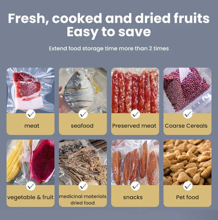 Vakuumli qadoqlagich Vacuum Sealer +10+20+30+50 paketlar, vakumator