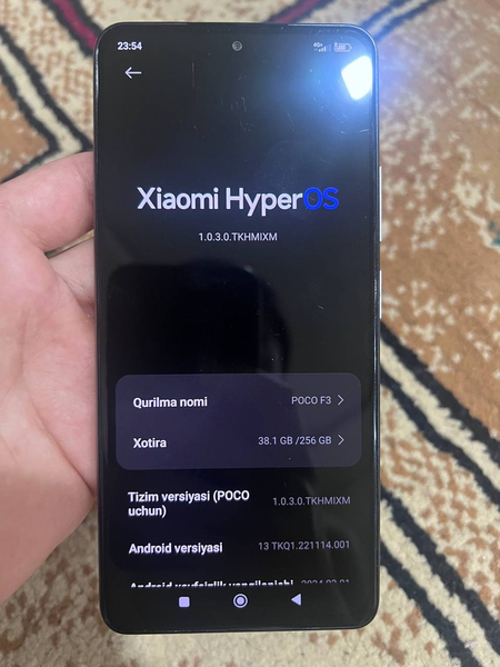 Xiaomi poco f3 hotira 256 8 ga