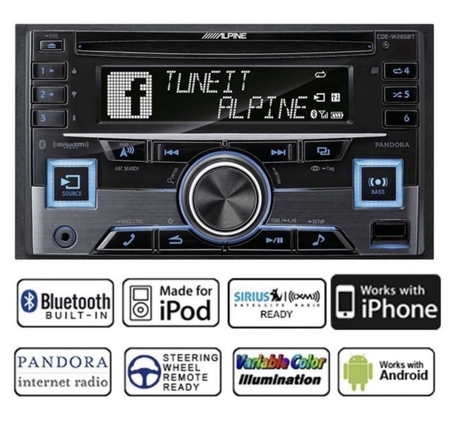 Продается автомагнитола  Alpine CDE-W296 BT