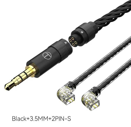 Новый TRN T2 PRO 16 Core посеребренный Hi-Fi кабель 3,5 мм штекер
