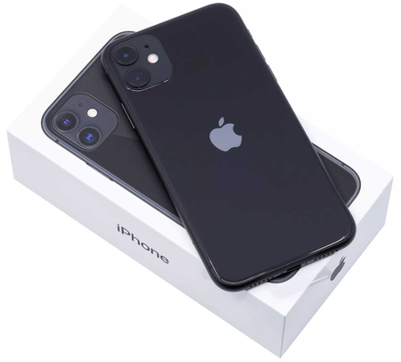Iphone 11 + Коробка. 78%. Черний в отличном состоянии