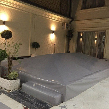 tent baner basen ustanovka kilamiz