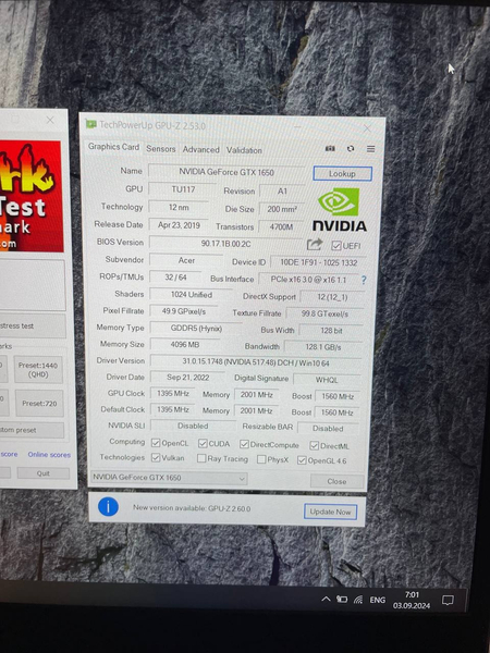 Ноутбук acer nitro