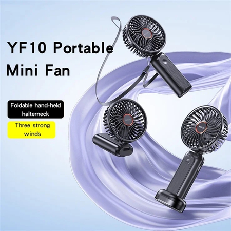 Ручной вентилятор YESIDO YF10 Power Bank, 3-скоростной