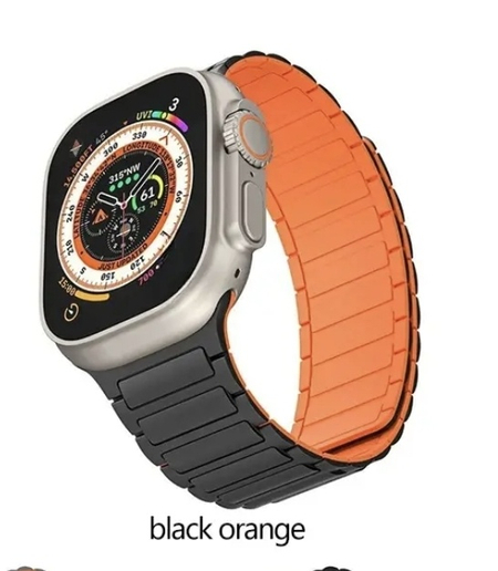 Силиконовый ремешок для Apple watch на макнитах 42,44,45,49мм