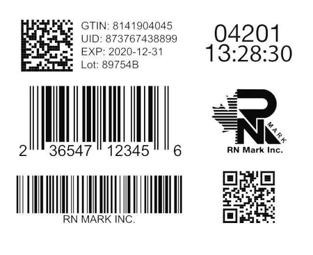 Маркиратор RNJet H +1 для печати фармацевтики GS1 Data Matrix (UDI)