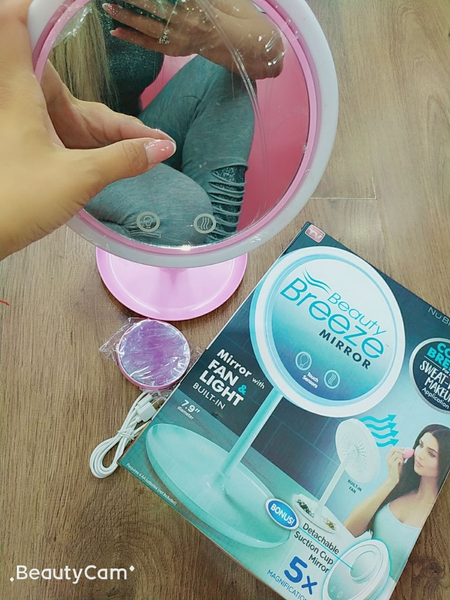 NewBrilliance beauty Breeze - Настольное косметическое зеркало с Led