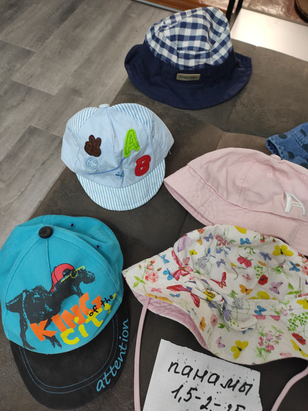 Панамы,кепи от 1-3 лет