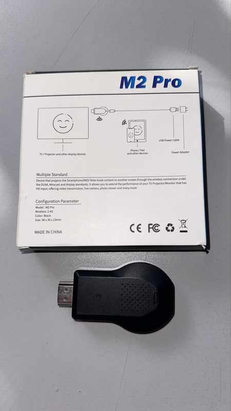 Telefonni TVga ulab beruvchi HDM wireless display receiver M2 Pro