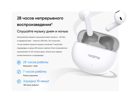 Беспроводные наушники Realme Buds T01
