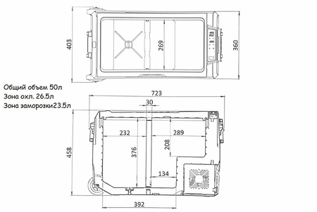 Автохолодильник Alpicool T50 mobil holadilnik Avto holodilnik