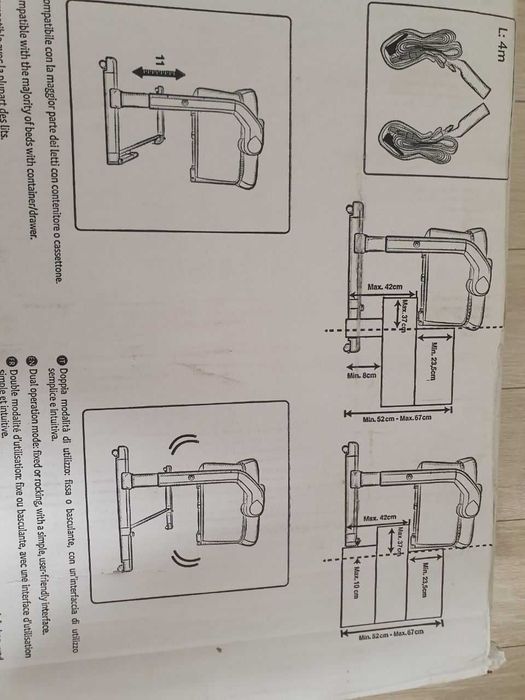 Продается детская кроватка Chicco Next2Me.