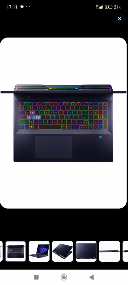 Acer Predator Helios Neo 16 (Американский) i9-14900hx/16gb/512Gb/4060