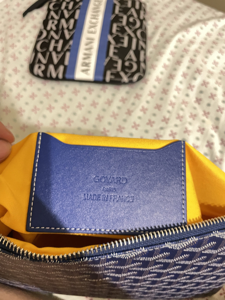 клатч Goyard в синем цвете