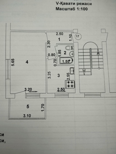 Своя квартира на кора-камиш 1/1 , 1/5/5 с ремонтом