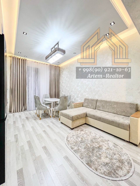 Карасу 2 жк Fazo , 3/7/8 , мебель техника , 72м2 , 85 000 у.е
