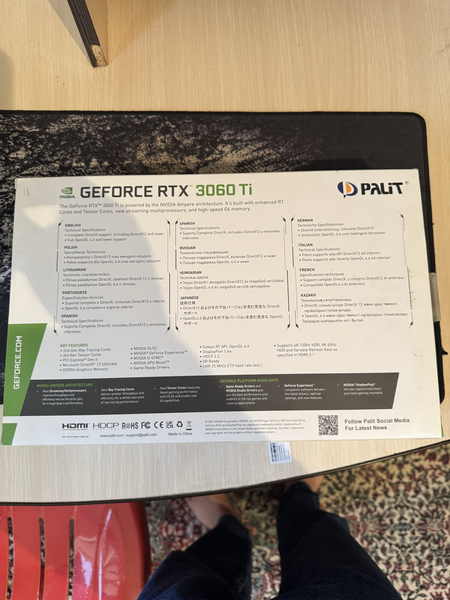 Видеокарта Palit 3060 ti