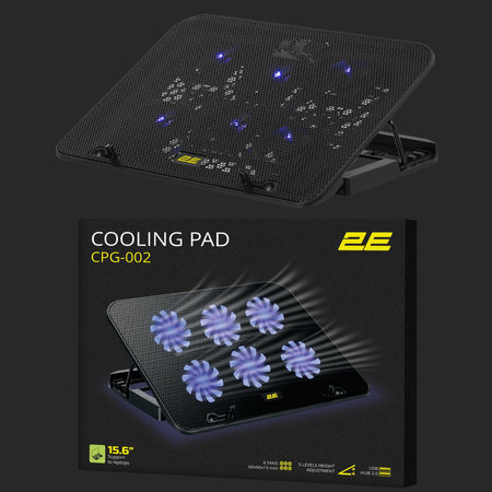 Подставка для ноутбука 2E Gaming CPG-006 Black (рассрочка и кредит)