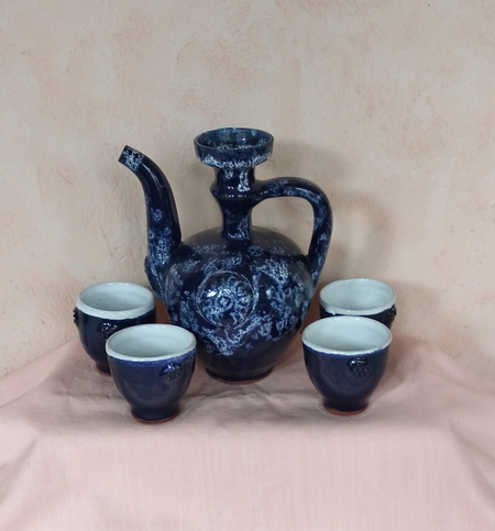 Чайник (кофейник, кувшин)  со стаканчиками