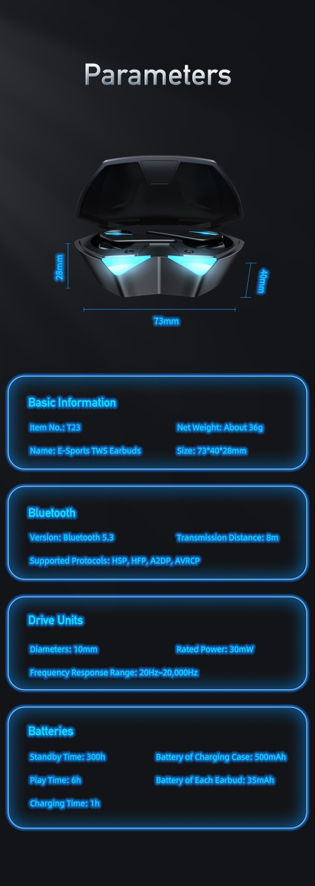 Игровые наушники AWEI T23 . igrovoy naushnik . original airpods
