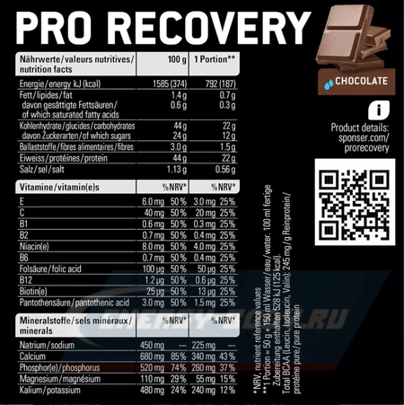 Sponser pro recovery