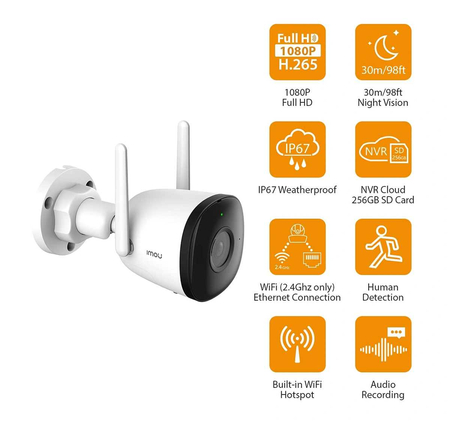 Wifi camera Bullet 2C Imou IP 67 уличная камера видеонаблюдения B