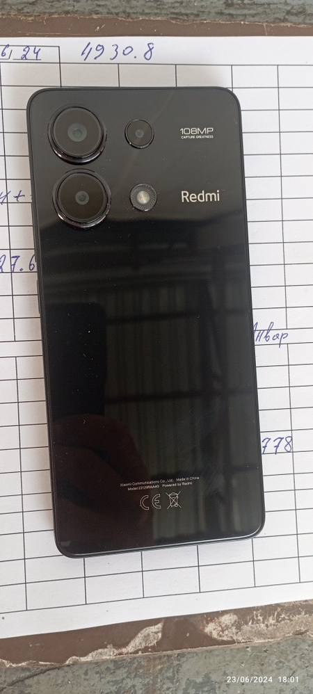 Redmi note 13.8.128 xotira narxi