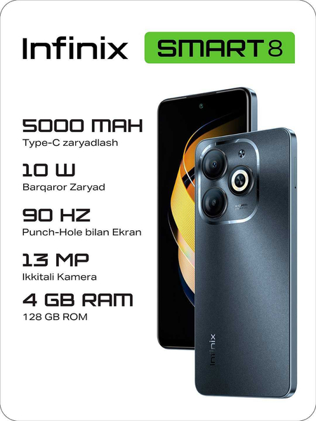 Smartfon Infinix Smart 8 , Tecno Spark Go, Itel, Samsung, Redmi, Xiaom
