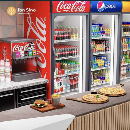 Food kort 31 kv m Stroymart ibn Sino savdo Markazi kadastr bor