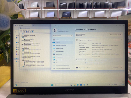 Acer core i3 tiniq holatda yangidek turibdi 4/256 ssdlik tez ishlaydi