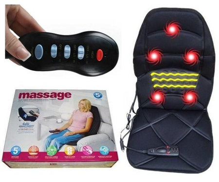 Issiq stul uchun massaj qopqog'i Massaj 12/220V